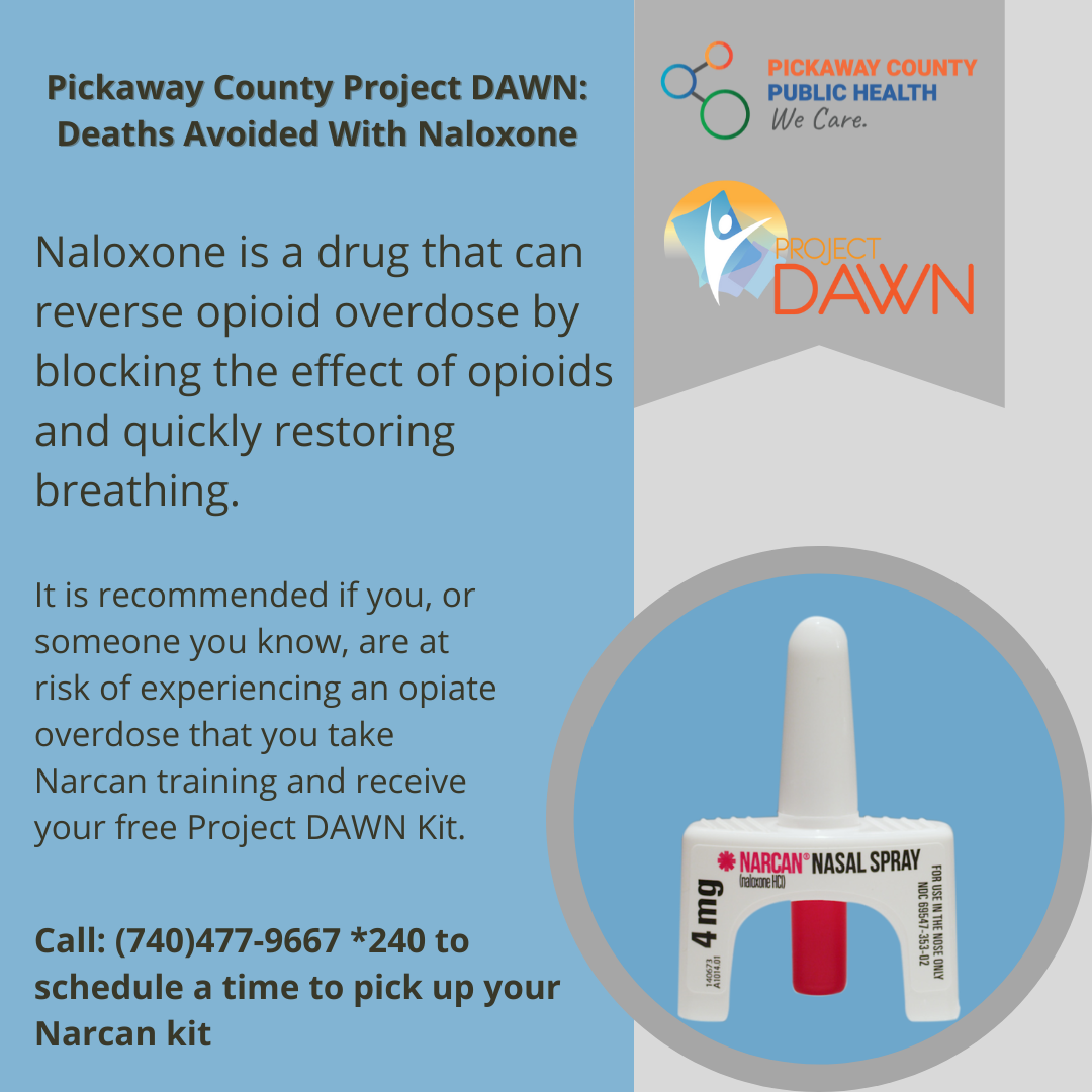 Project DAWN (Deaths Avoided With Naloxone) - Pickaway County Public Health
